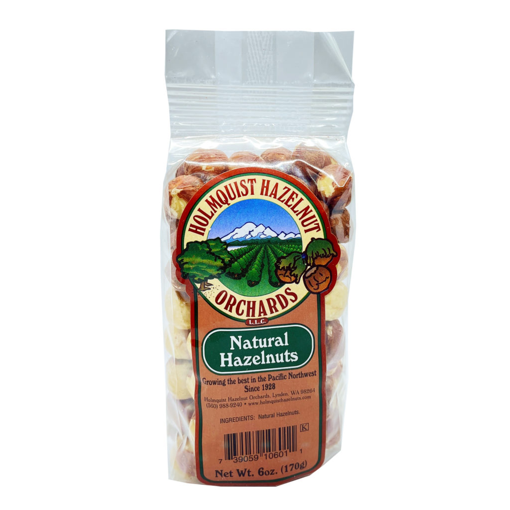 6 oz. Dry Roasted Hazelnuts - Holmquist Hazelnuts